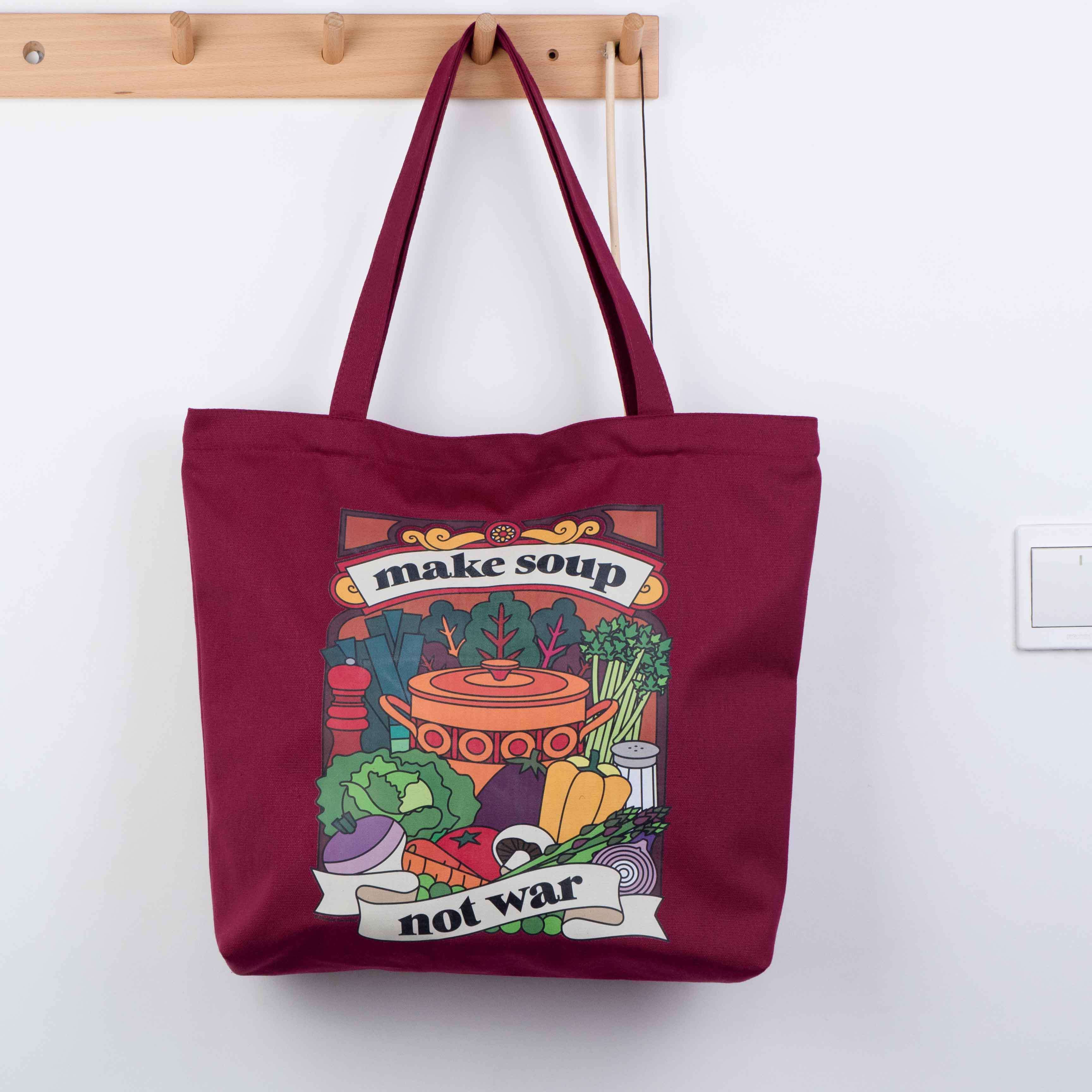 Make Soup Not War Tote – Cooked Concepts